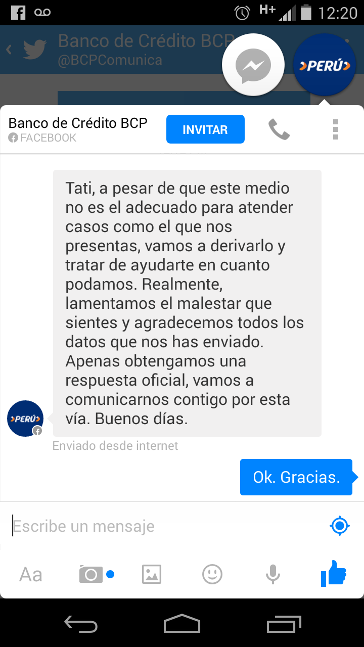 Noticia: Una metida de pata tras otra: Pésima atención del BCP